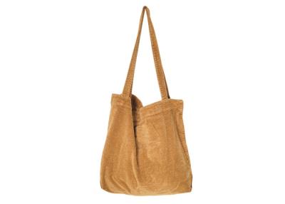 Cina Customized Cotton corduroy Shopping Bags For High Demand Market in vendita