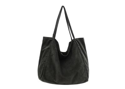 Cina Customized Cotton corduroy Shopping Bags For High Demand Market in vendita