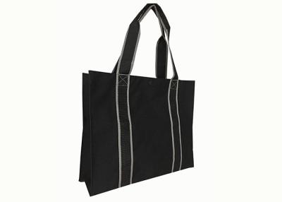 Cina Nero 600D PVC Sostituzione Eco Tote Bag PP Webbing Maniglie fino in fondo in vendita