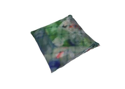 Cina Borsa pieghevole eco-riciclata personalizzata colore verde con maniglie lunghe singole in vendita