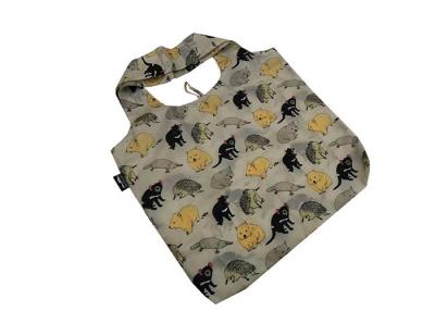 Cina Cartoon Pattern Fold Up Tote Bag Grande Dimensione Impermeabile Per Generi Alimentari in vendita