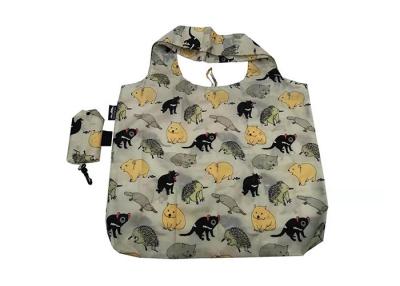 Cina Cartoon Pattern Fold Up Tote Bag Grande Dimensione Impermeabile Per Generi Alimentari in vendita
