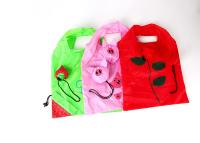 China Strawberry Shape Polyester Folding Tote Bag 190T Polyester Material OEM / ODM for sale
