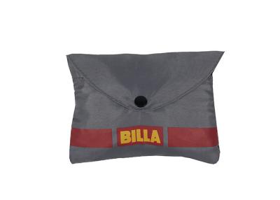 Cina 50*40cm Borsa pieghevole di cotone grigio personalizzata con disegno rosso ciliegio in vendita