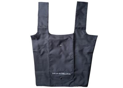 Cina 210D Polyester Canvas Tote Polyester pieghevole Tote Bag per imballaggio dei rifiuti in vendita