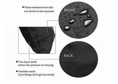China Mochila de malha de nylon de cordas de arrastão personalizada Saco cinch preto de poliéster à venda