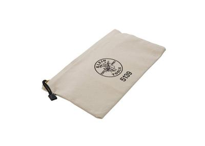 Cina Borsa di trucco su tela piccola 10A Zip Top Canvas Tote Bianco in vendita