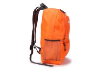 China Orange 300D Polyester Backpack Foldable Laptop Backpack With Zipper Front for sale