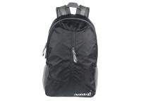 China Black Nylon Foldable Backpack Waterproof Two Way Zip Rucksack for sale