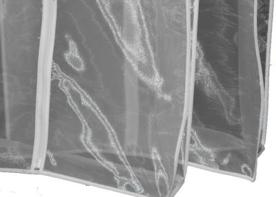 Cina Organza pieghevole personalizzato trasparente antipolvere Borsa da abbigliamento per la promozione in vendita