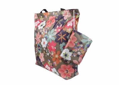 Cina Eco Friendly RPET Foldable Tote Bag with Waterproof Coating PP Webbing Handle Full Printing Design in vendita