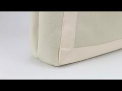 Black Recycle Cotton Tote Bags 26x26cm Biodegradable Tote Bags