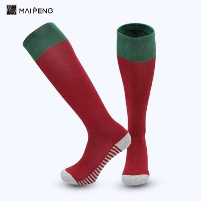 China Fußballsocken mit dickem Polster, Feuchtigkeit abtragbare Fußballsocken für Männer zu verkaufen