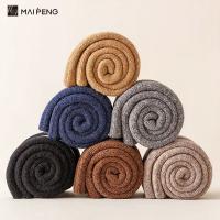 China Thick Warm Cozy Solid Color Wool Socks Terry Winter Crew Socks for sale