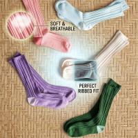 Quality Ultra Soft 80% Bamboo Fiber Crew Socks Breathable Eco Friendly Comfort Daily for sale