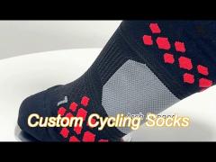 terry custom cycling socks abrasion resistant 3d dots crew sport socks