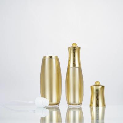 Cina Bottiglia di essenza di lozione cosmetica di lusso in acrilico 80 ml 100 ml 10 g 15 g barattolo di crema per il viso in vendita