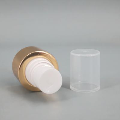 Cina 24/410 28/410 pompa a spruzzo per profumo in oro con nebulizzatore fine in alluminio personalizzato in vendita