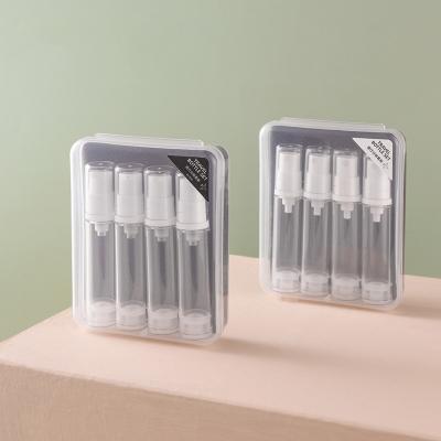 Cina spruzzo riutilizzabile trasparente della lozione della pompa di 5ml 10ml di viaggio senz'aria di plastica della bottiglia in vendita