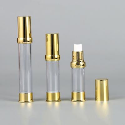 Cina bottiglia trasparente dello spruzzatore della lozione della bottiglia senz'aria di plastica della pompa di 15ml 20ml 30ml in vendita