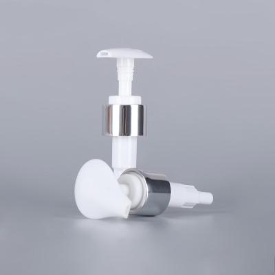 China 24/410 24mm Lotion Dispenser Screw Pump Shampoo di plastica in alluminio for sale