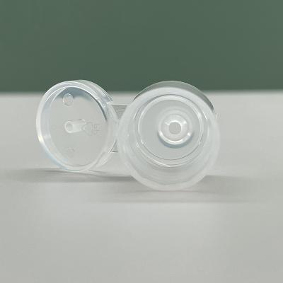Cina 20mm 20/415 Cappuccio e coperchio di plastica trasparente Flip Top Cappuccio a vite per bottiglia in vendita