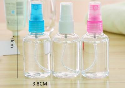 Cina Bottiglie di spray di nebbia fine da 50 ml Spray viso di plastica Bottiglia di viaggio PET trasparente in vendita