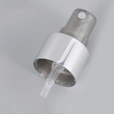 Cina 24 mm Spruzzatore di nebbia fine in alluminio 24/410 pompa per profumi in argento UV per bottiglia in vendita