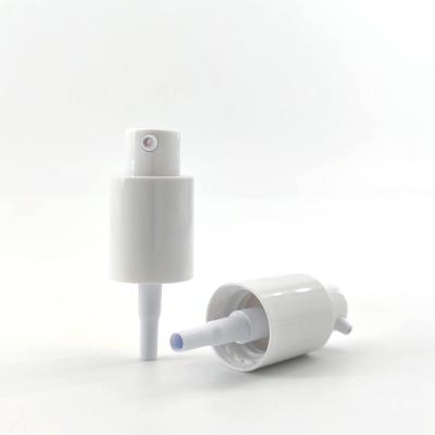 Cina 18mm 18/410 Plastic Dispenser Pump Head Con Cappuccio Pieno Per Cream Essence Foundation in vendita