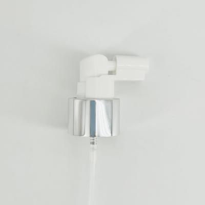 Cina 24 mm 24/410 argento alluminio plastica ugello lungo orale naso nebbia spray pompa testa in vendita