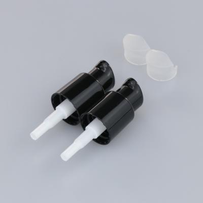 Cina 18/410 20/410 di plastica costolata del cappuccio dell'erogatore della pompa della crema per le mani del chiodo del nero 28mm della pompa della lozione di 24mm in vendita