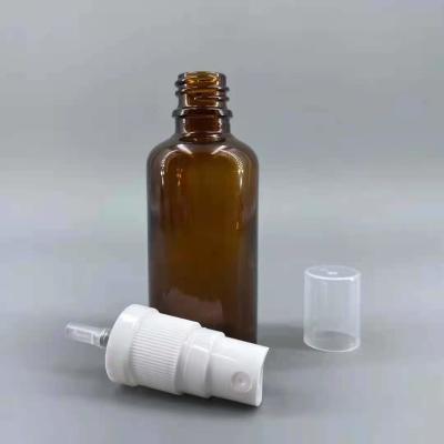 Cina pompa nera di vetro ambrata di trattamento delle bottiglie del rotondo dell'oncia Boston della foschia da 1 oncia di vetro della bottiglia fine 2 dello spruzzo in vendita