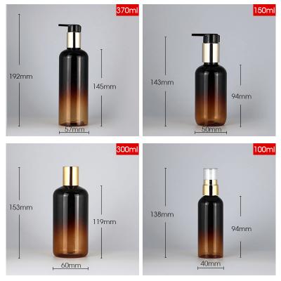 Cina Bottiglia 7.4oz 13.5oz dell'erogatore dello sciampo della pompa di Amber Lotion Shower Conditioner Plastic in vendita