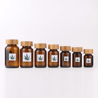 Cina prescrizione Amber Glass Pill Bottles Pharmacy di 200ml 100ml Amber Glass Medicine Bottles Vitamin in vendita