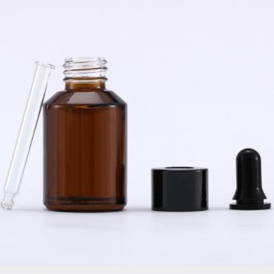 Cina bottiglia di vetro di aromaterapia dell'olio essenziale di 1oz 15ml 30ml Amber Glass Dropper Bottles For in vendita