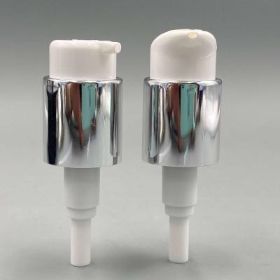 Cina Pompa UV 20/410 della crema di trattamento 24/410 di serratura liquida di plastica della lozione dello spruzzatore bianco e d'argento della pompa in vendita