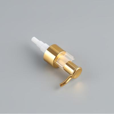 Cina Sciampo di plastica della pompa dell'erogatore della lozione dell'oro del metallo 28/410 24/410 di sostituzione dell'erogatore della pompa della lozione in vendita