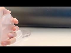 20ml Clear Refillable Round Plastic Empty Perfume Card Spray Bottle