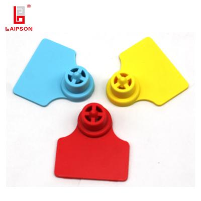 중국 돼지 돼지와 돼지 식별을 위한 노란 Basf Tpu 34mm 둥근 귀 꼬리표 판매용