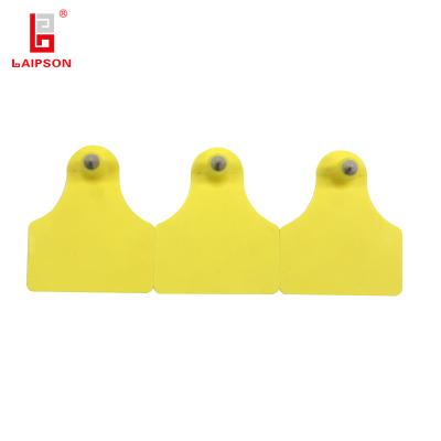 China 50mm TPU Visual Blue Male Cattle Cow Sheep Ear Tag With Printing Numbers For farm for sale