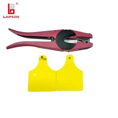 Cina sGS BASF TPU visual Double Cattle Ear Tag con numeri incisi al laser per l'identificazione del bestiame in vendita