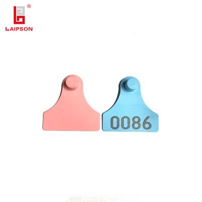China TPU 59mm High Security ISO9001 Visual Tamperproof Sheep Goat Ear Tag With Printing Numbers For Livestock for sale