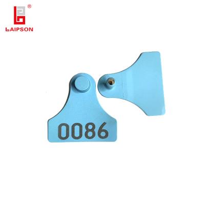 China TPU 59mm High Security ISO9001 Visual Tamperproof Sheep Goat Ear Tag With Printing Numbers For Livestock for sale