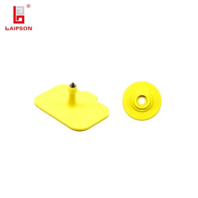 China BASF 52*38mm New TPU Two Pieces Square Identification Male Ear Tag With Metal Tip For Goat Farm for sale