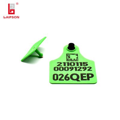 Cina 860-960MHZ TPU 98MM RFID di alta qualità anti manomissione tag orecchio animale per bovini ovini vacca in vendita