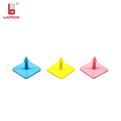 China Laipson 30mm 860-960Mhz UHF RFID etiqueta de oreja de cerdo de cerdo con mejor rango de lectura para cerdos y ovejas en venta