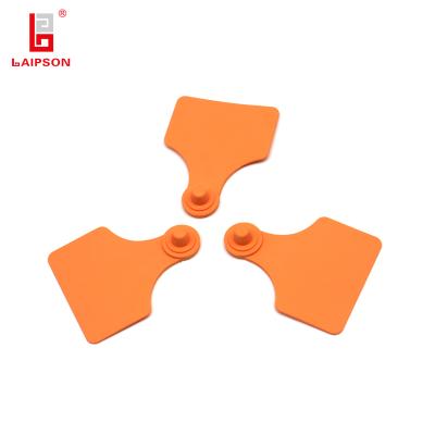 Cina ISO9001 80MM Etichetta Auricolare per Bovini e Ovini in TPU Giallo con Codice a Barre e Numero di Serie Personalizzato, con Testa Chiusa per Allevamento in vendita