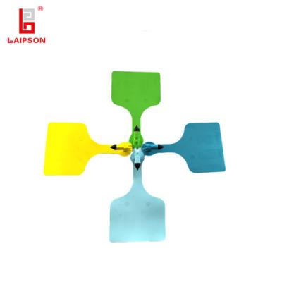 China Large TOP TPU Material Cattle Ear Tag With Serial Number For Livestock Identification for sale