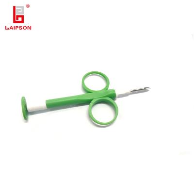 China Animal ID Microchip Rfid Ear Tag for Cat Dog Pet with 134.2khz Frequency and ISO117845 Protocol Providing Unique 15bit Code for sale