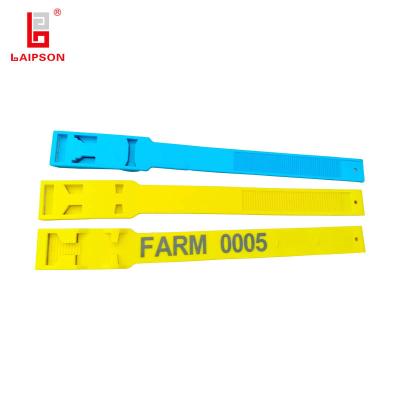 China 375mm Visual Cattle Sheep Goat Rfid Leg Tag Band For Distinguish the Disease for sale